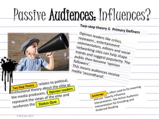 Media StudiesTheory: Audience | PDF