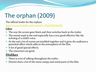 Media – supernatural movie trailers | PPTX