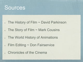 A brief History of Film | PPTX