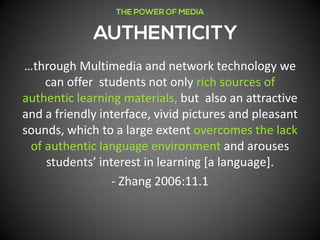 Pop-culture & Technology in Language Learning | PPT