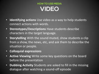 Pop-culture & Technology in Language Learning | PPT