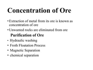 Mediated extraction of metals from ores | PPTX
