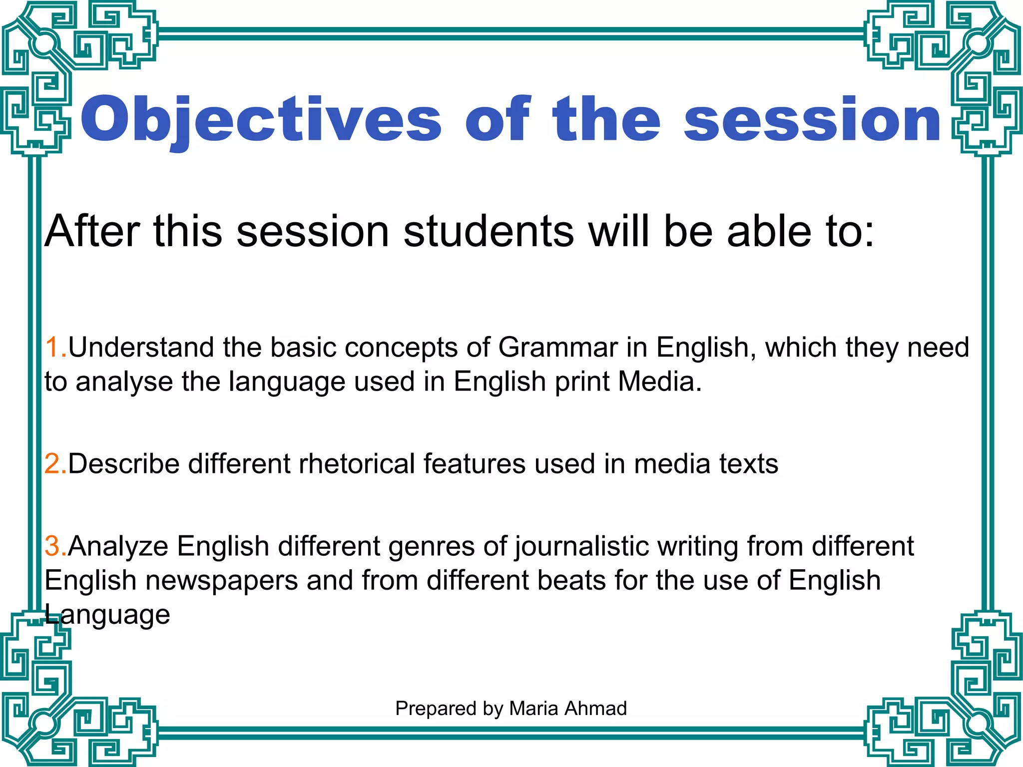 Media text analysis | PPT