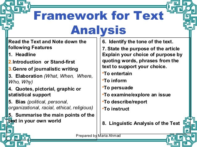 Media Text Analysis Media Text Analysis