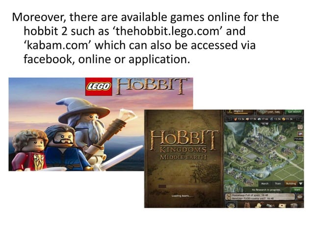 The Hobbit 2 media studies | PPT