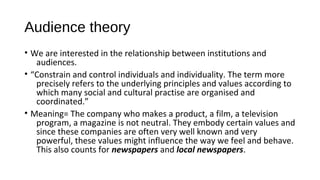 A2 Media theories, Representational theory, Genre theory, Narrative ...