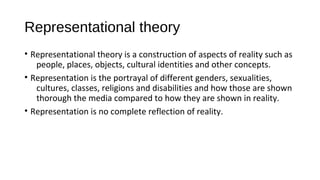 A2 Media theories, Representational theory, Genre theory, Narrative ...