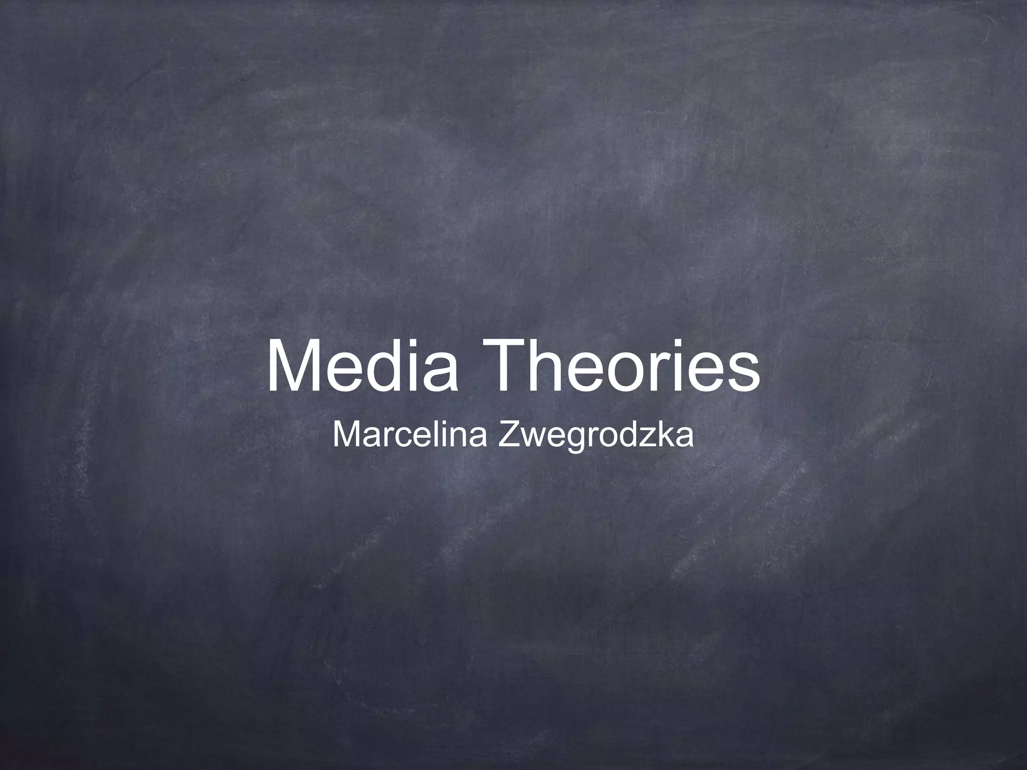 Media Theories PowerPoint | PPT