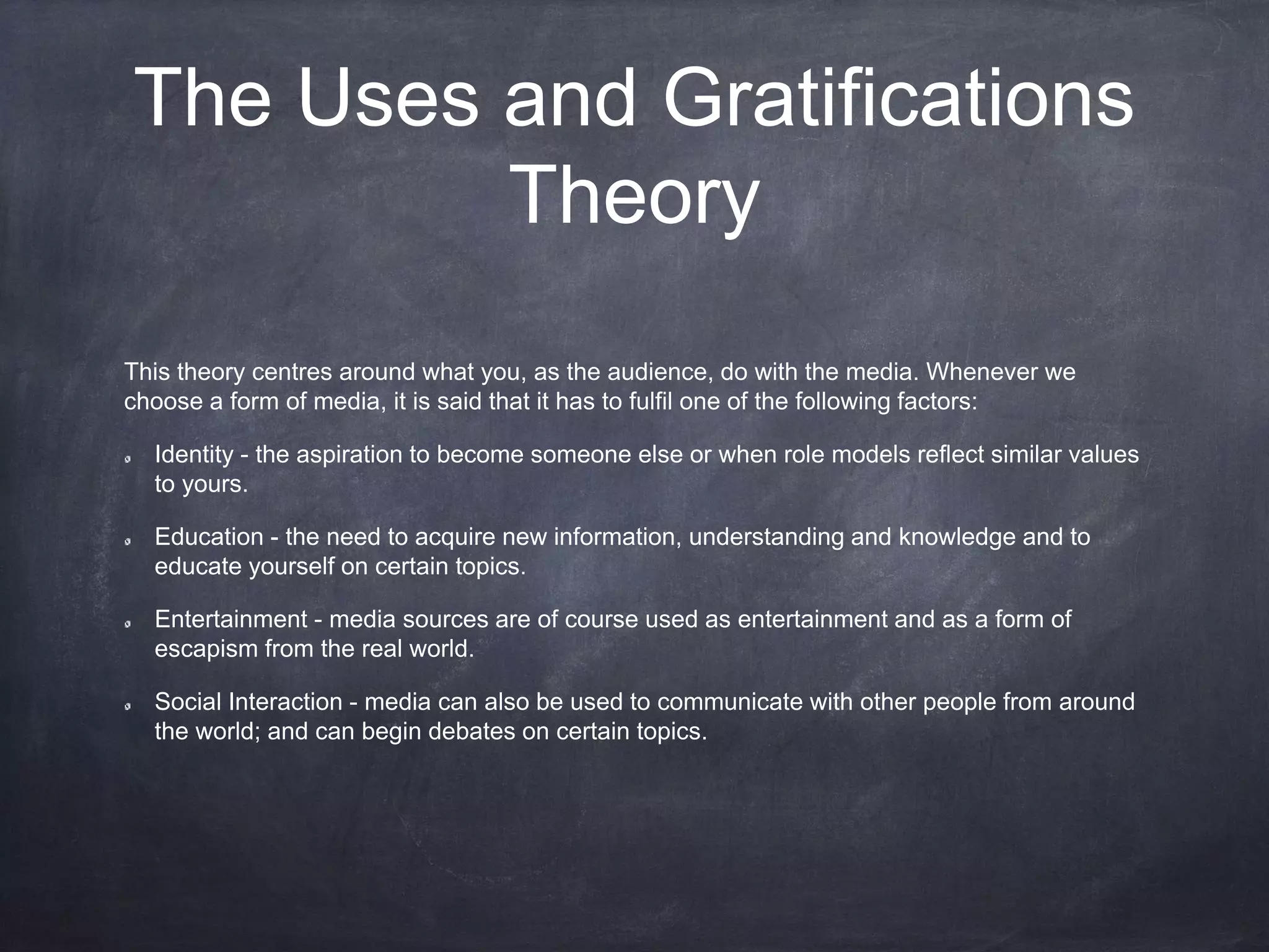 Media Theories PowerPoint | PPT