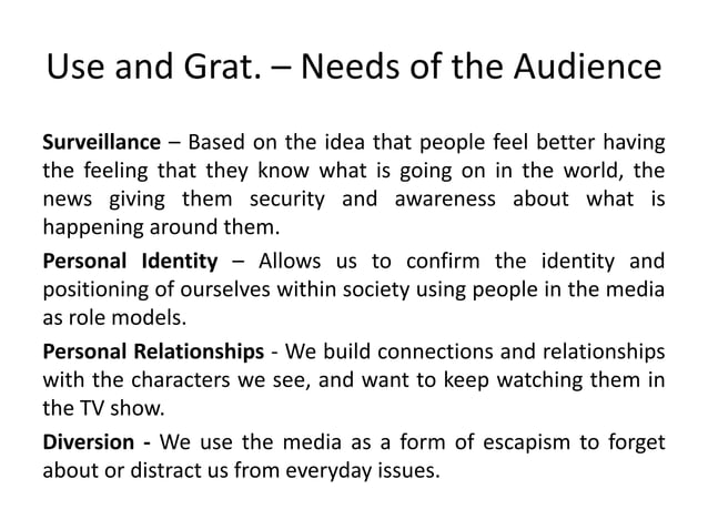 Media Representation and Audience Theory | PPTX | Genres