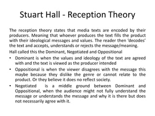 Media Representation and Audience Theory | PPTX | Genres