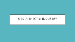 Media Theory - Curran and Seaton | PPTX