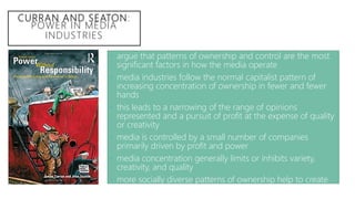 Media Theory - Curran and Seaton | PPTX