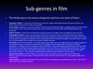 Media – thriller genre | PPT