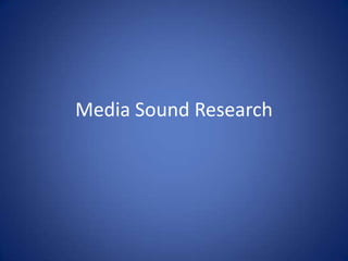 Media thriller sounds | PPT