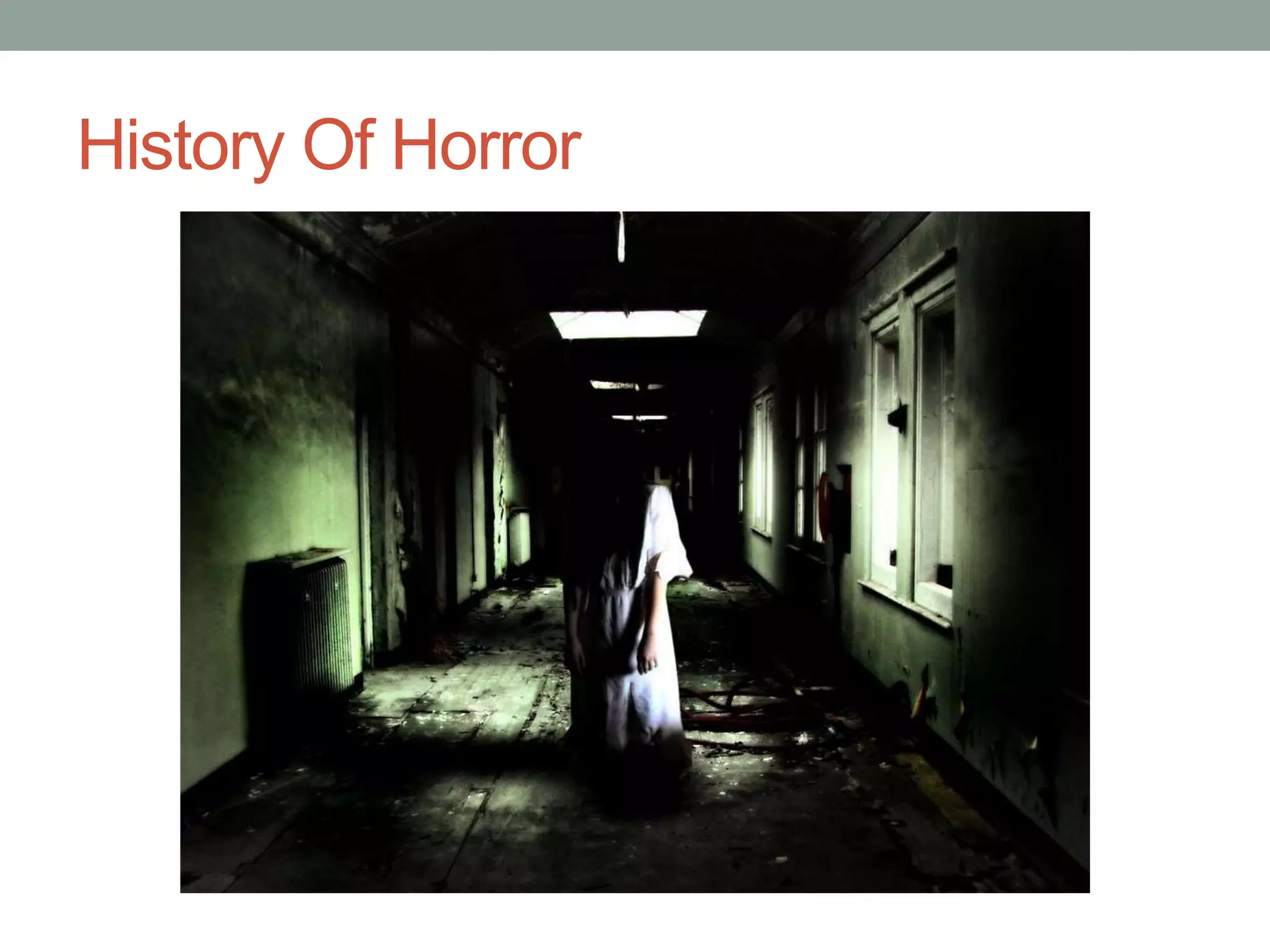 Media Timeline: History of horror and thriller | PPTX