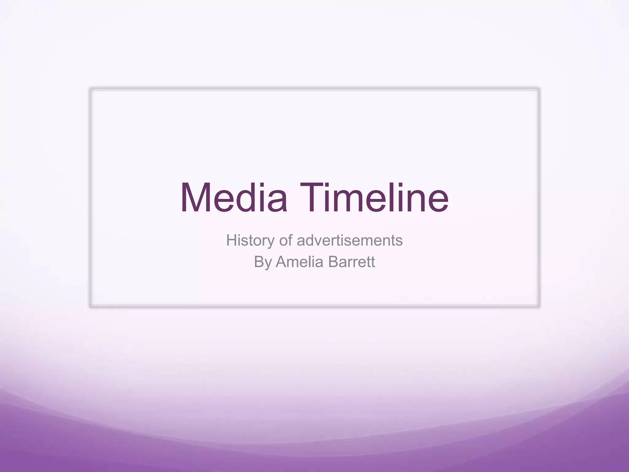 Media timeline | PPTX