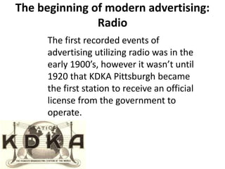 Media timeline for advertising | PPT