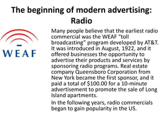 Media timeline for advertising | PPT