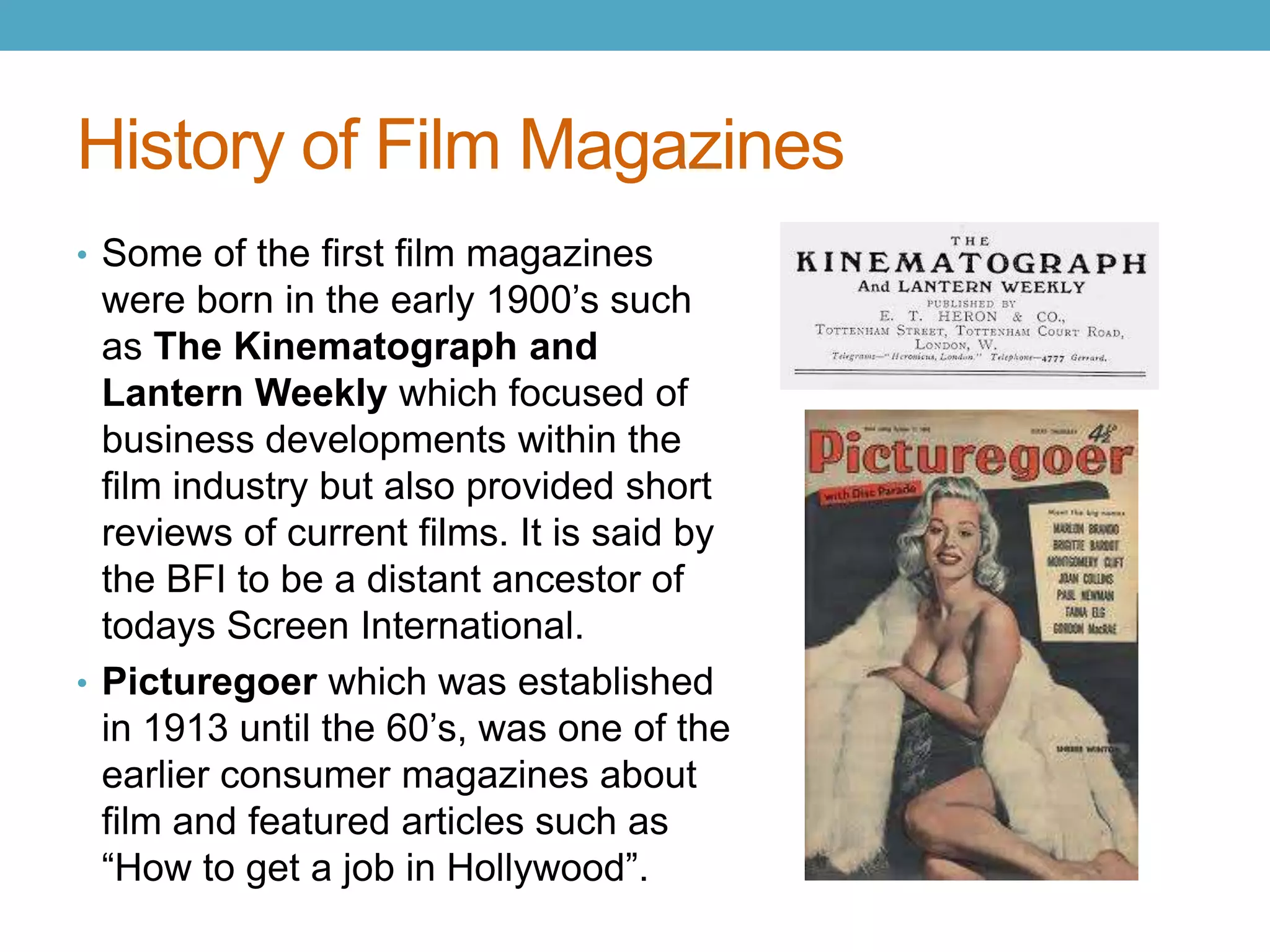 Media Timeline for Ancillary Tasks (Film magazine and poster) | PPTX