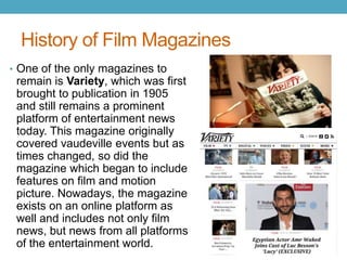Media Timeline for Ancillary Tasks (Film magazine and poster) | PPT