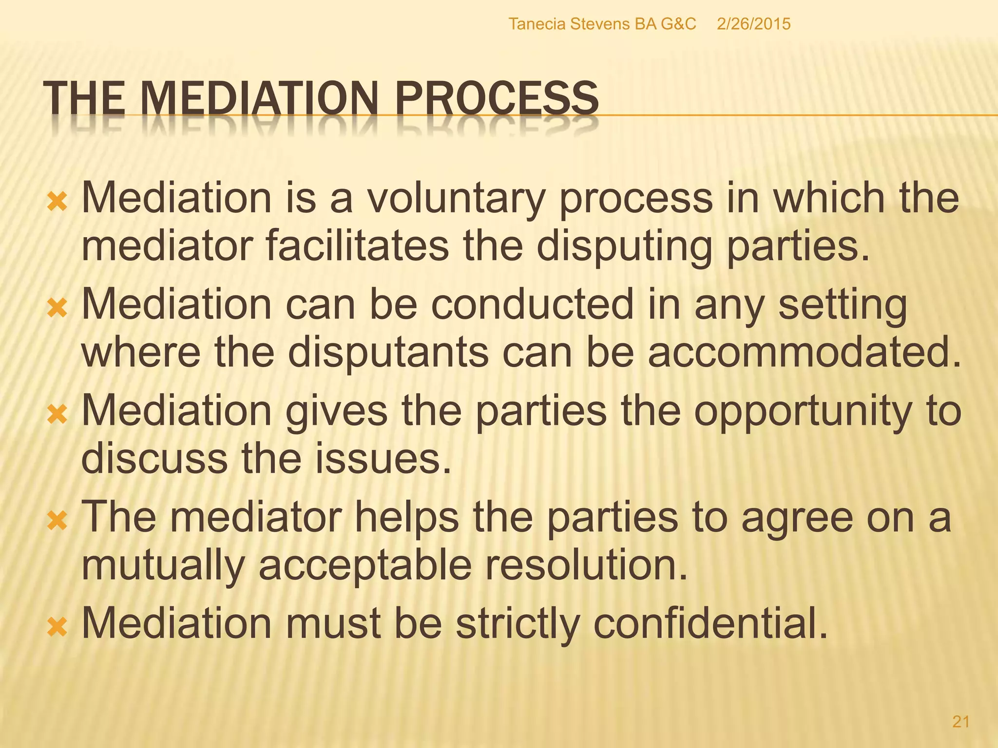 Mediation | PPTX