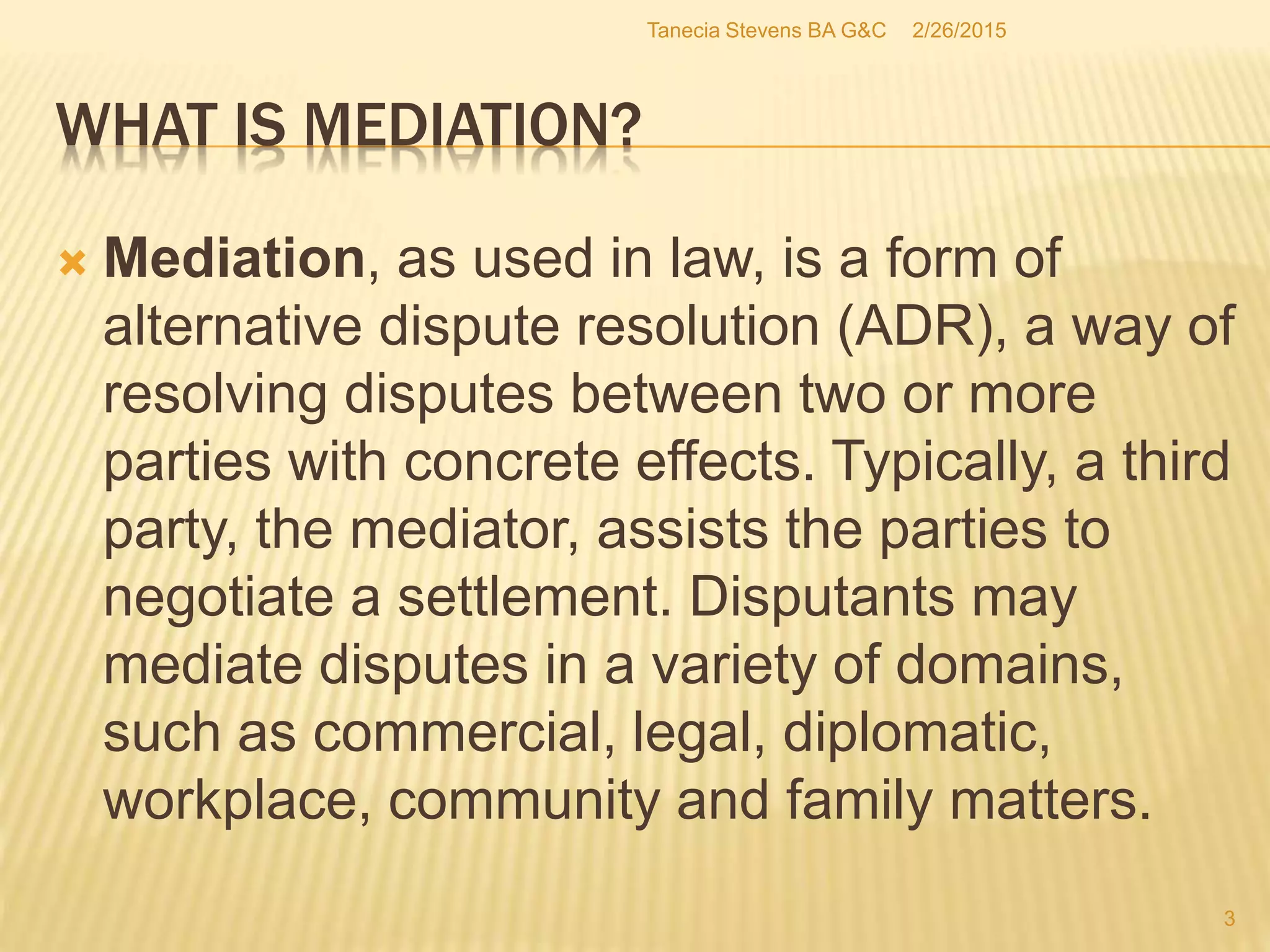 Mediation | PPTX