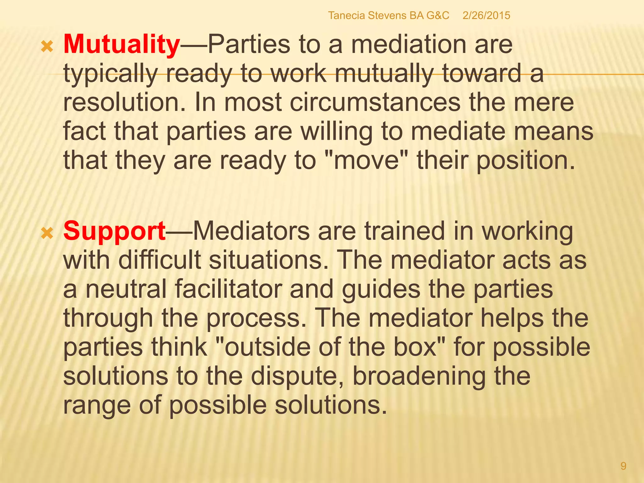 Mediation | PPTX