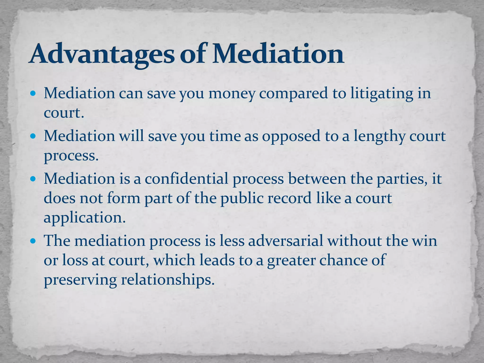 What is Mediation? | PPT