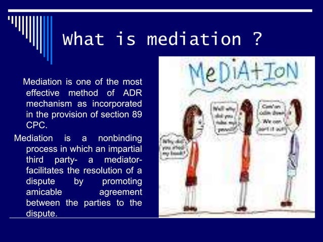 Mediation ppt for study materials. notes | PPT