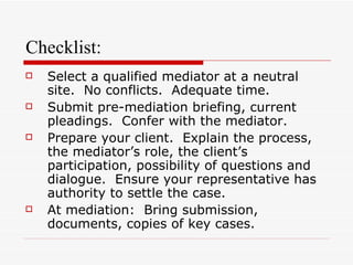 Mediation Powerpoint | PPT