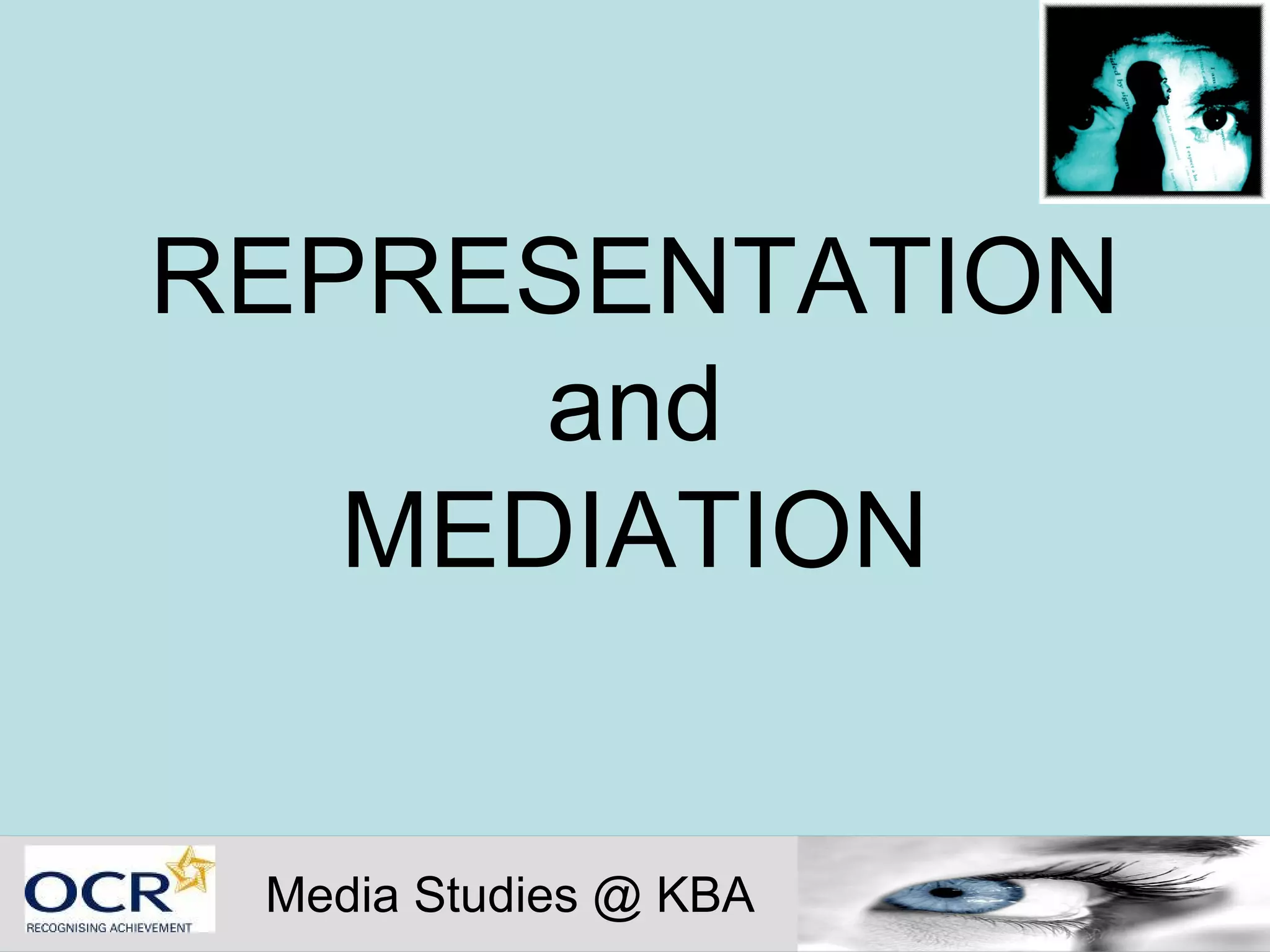Mediation and representation | PPT