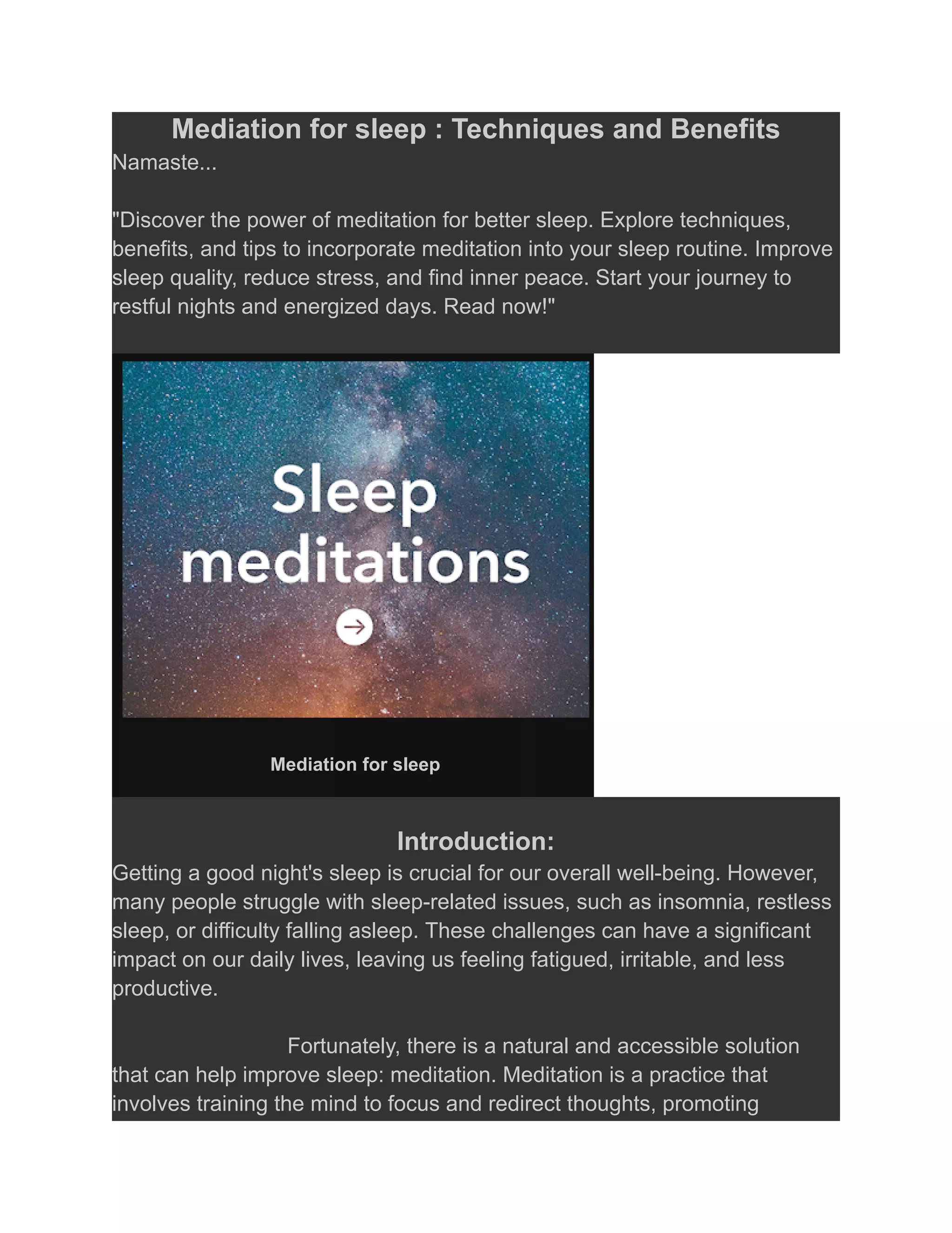 Mediation for sleep _ Techniques and Benefits.pdf