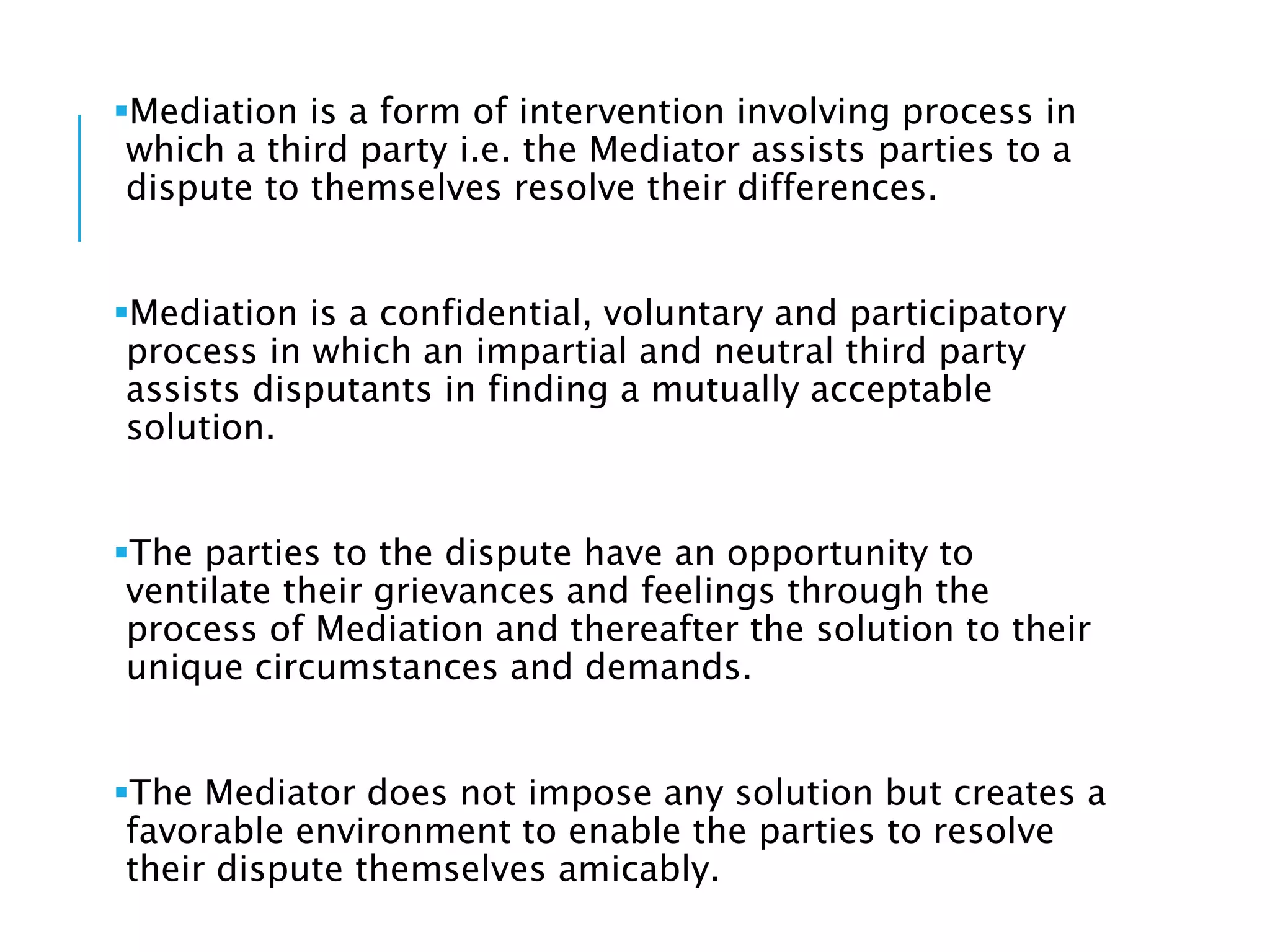 Mediation - Need of the Hour | PPTX