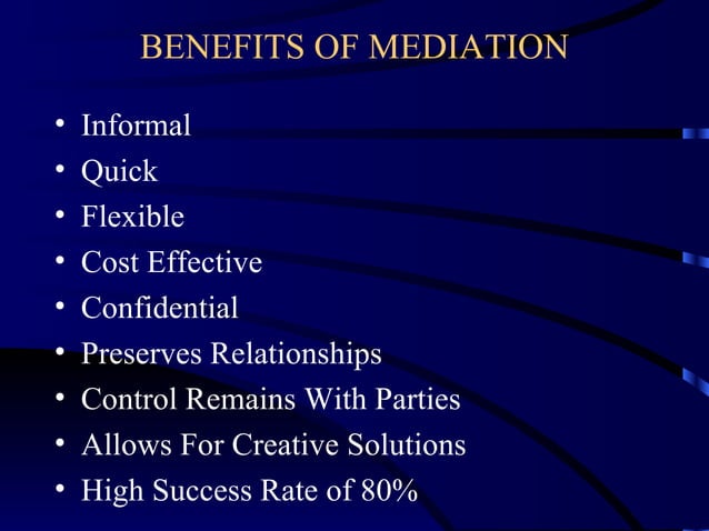 Mediation Presentation | PPT