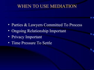 Mediation Presentation | PPT