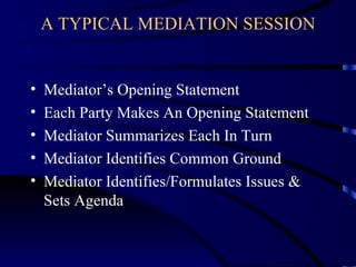 Mediation Presentation | PPT