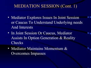 Mediation Presentation | PPT