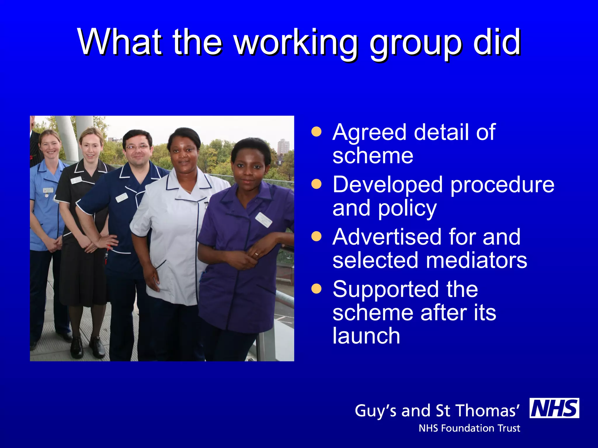 Mediation at Guy’s and St Thomas’ NHS Foundation Trust | PPT