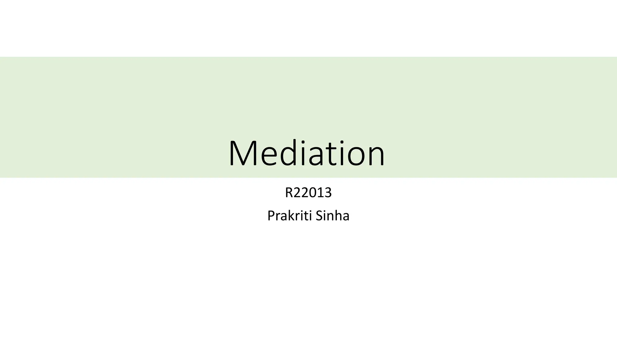 Mediation Analysis in research | PPTX