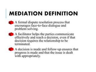 Mediation review session 2015 | PPTX
