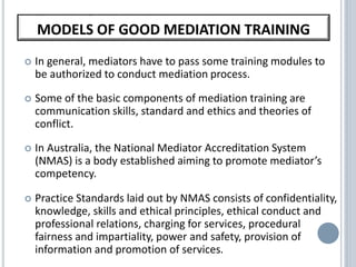 Mediation training for the mediators slide | PPTX