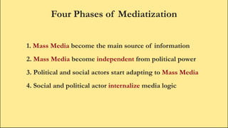 Four Phases of Mediatization: An Analysis of the Mediatization of ...