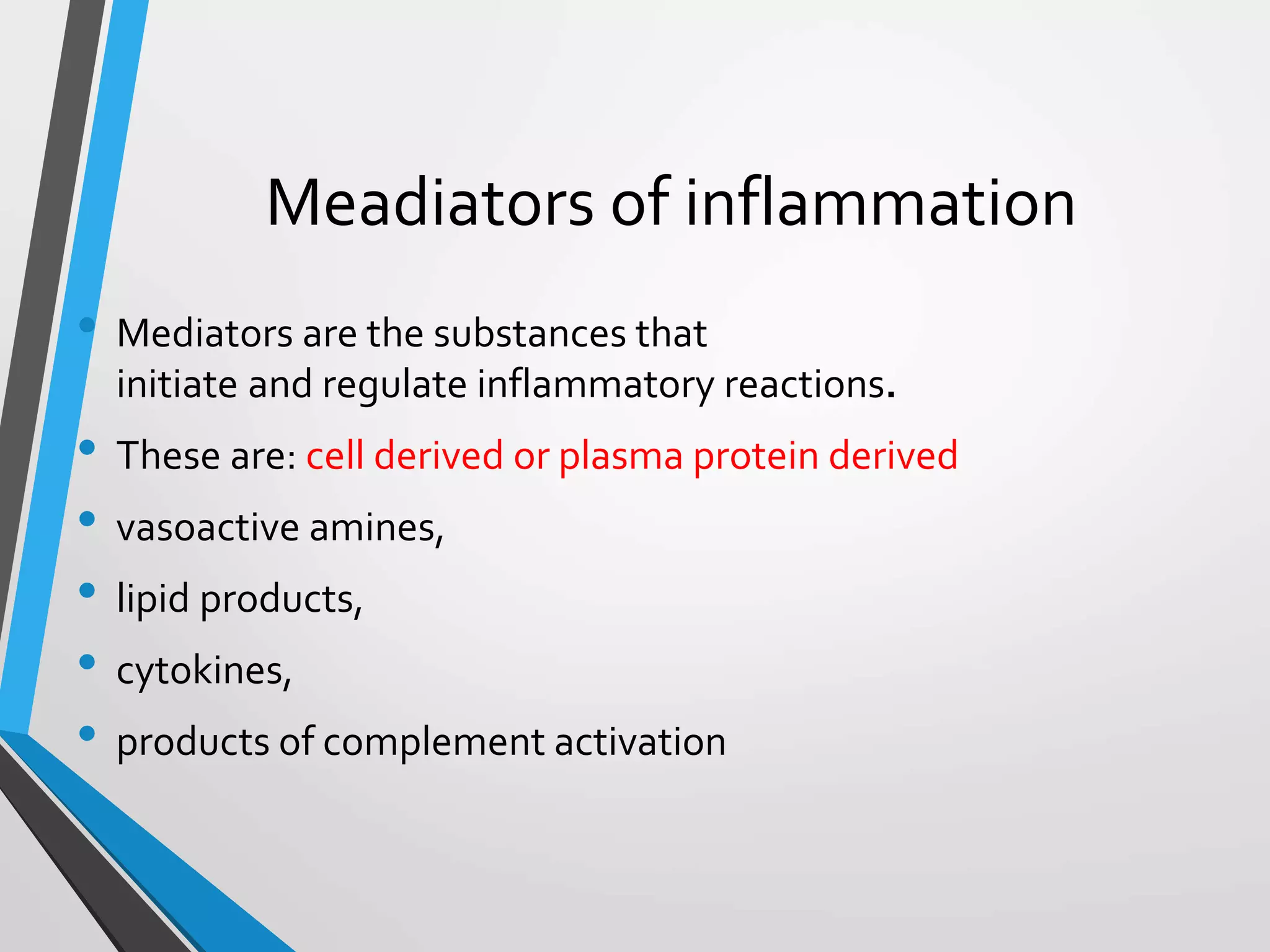Mediators of inflammation | PPTX