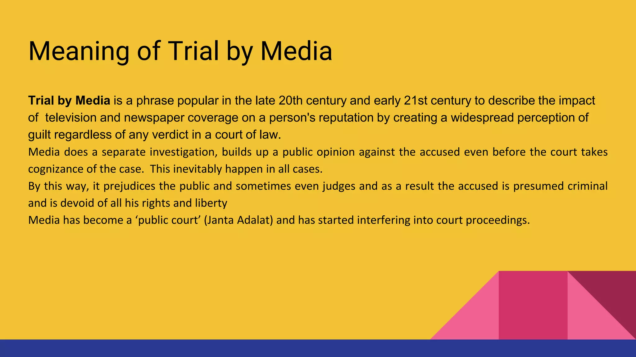 Media trail ppt | PPTX