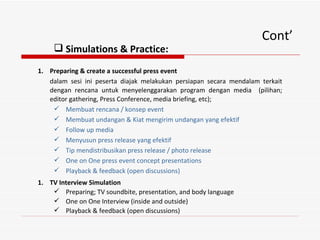 Media Training Module | PPT