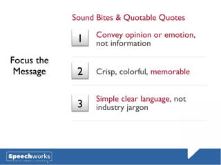 Speechworks Media Training PowerPoint | PPT