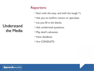 Speechworks Media Training PowerPoint | PPT
