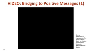 Media training & bridging techniques | PDF