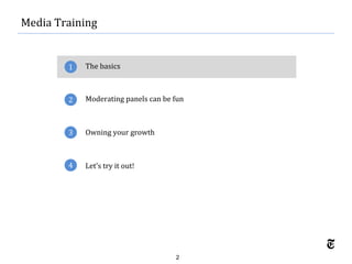 Media Training | PDF